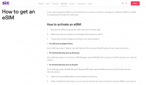 STC SIM Card and eSIM for Tourists: Comprehensive Guide in 2024