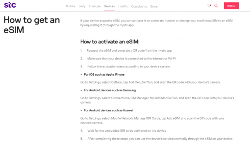 STC SIM Card and eSIM for Tourists: Comprehensive Guide in 2024